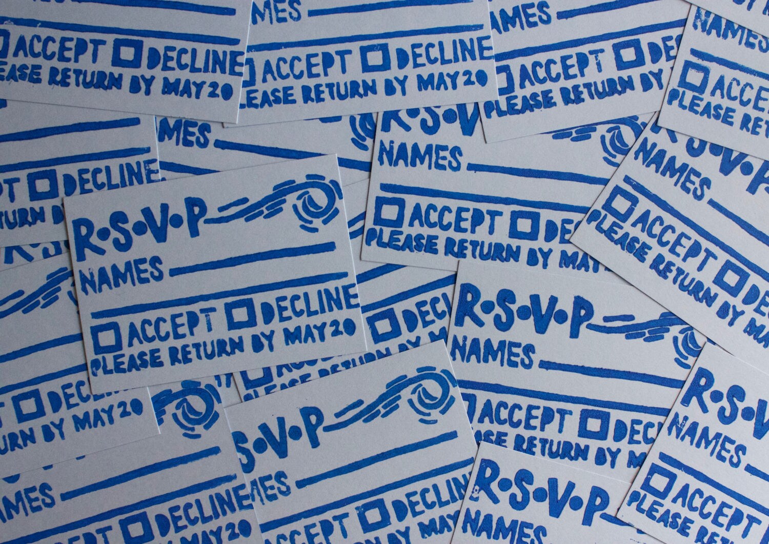 Handmade Wedding Invitations Linocut Invitations Linoleum - Etsy