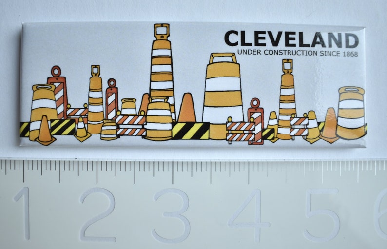 Cleveland Ohio Construction Magnet - Etsy