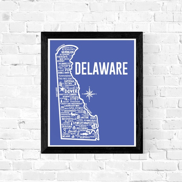 Delaware Print - Etsy