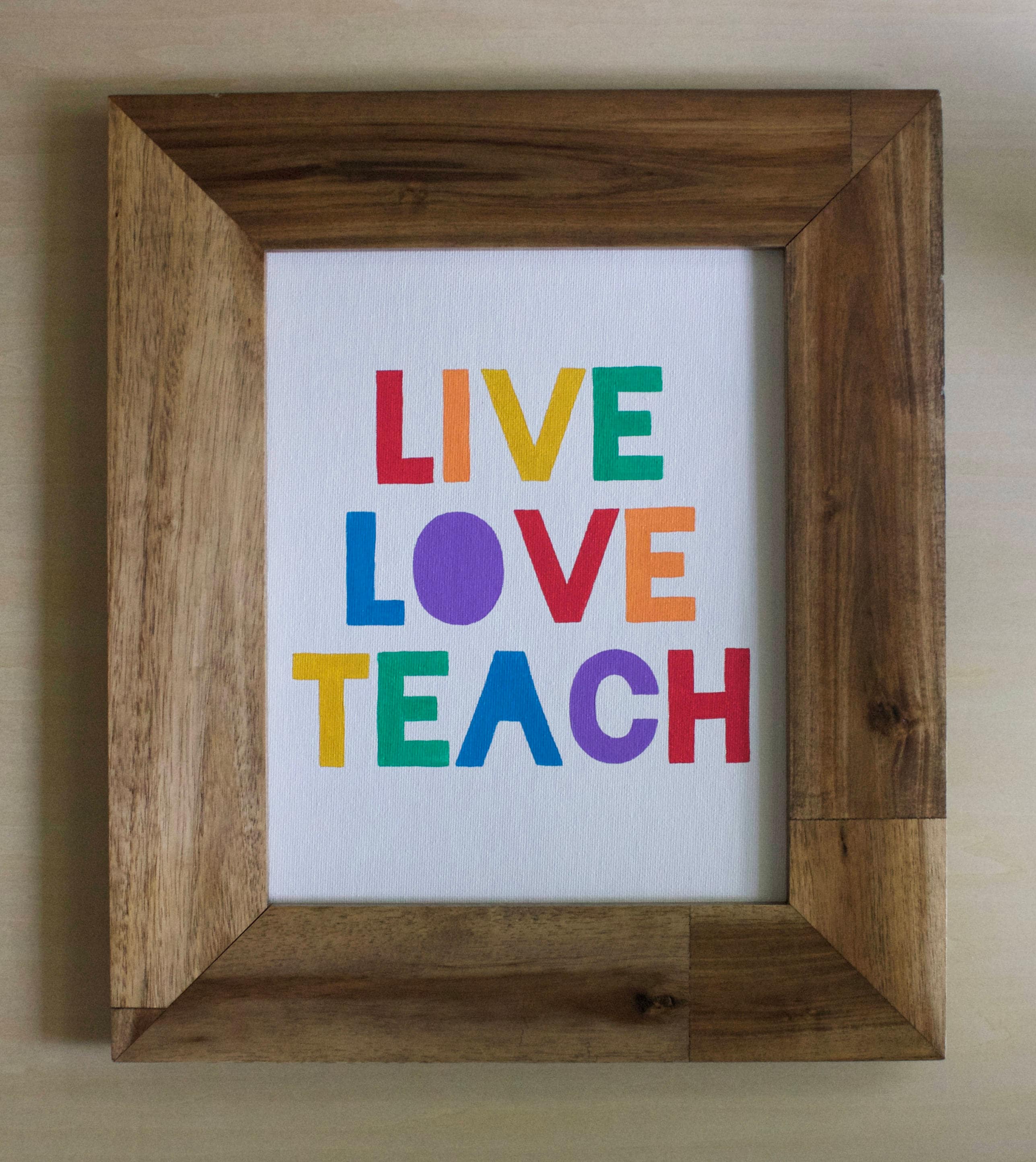 Live Love Teach, Teacher Gift, Teacher Appreciation, Teachers ...