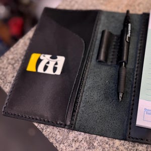 Leather Server Book Holder, Order Pad Organizer, Waiter/waitress ...