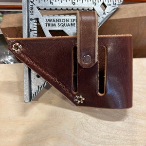 4-1/2” Trim Speed Square Holder for Belt - Swanson Size - Handmade Full ...