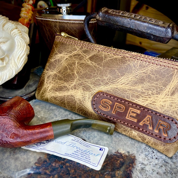 Leather Pipe Pouch - Etsy
