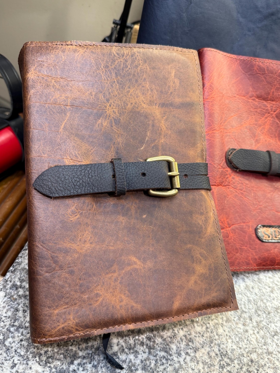 Leather Bible Cover, Personalized, Handmade American Bison, Amish Made ...