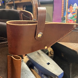 Leather Nail Apron Tool Belt, Amish Style Nail Bag, Handmade, Made in ...