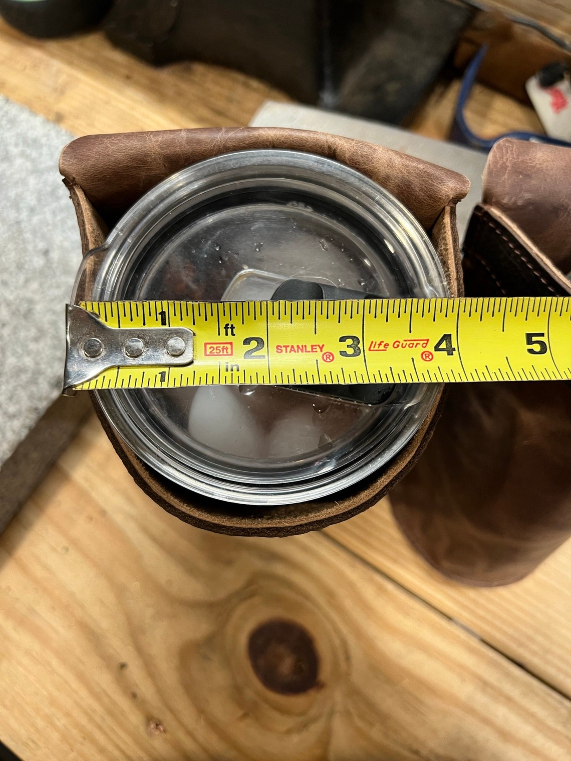 Leather Large Travel Mug Holder Free Shipping Amish - Etsy