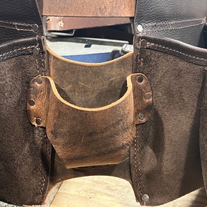 Leather Nail Apron Tool Belt, Amish Style Nail Bag, Handmade, Made in ...