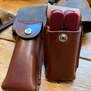 Leather Leatherman Case / Multi Tool Knife Sheath - Handmade Brown ...