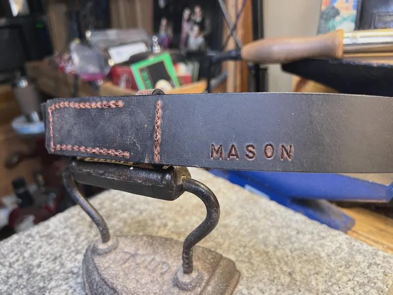 Guitar Player No Scratch Leather Belt, Musician Scratchless, Made in ...