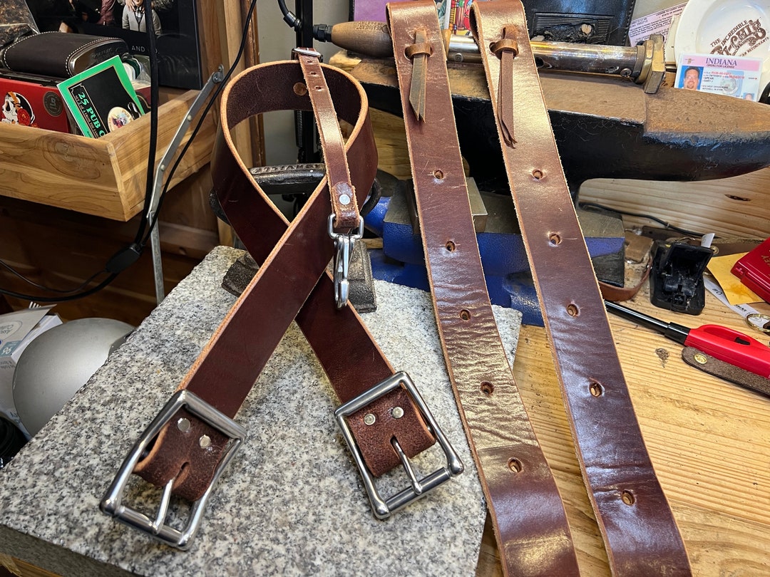 Leather Back Cinch Set Complete With Billets for Saddle, Full Grain ...