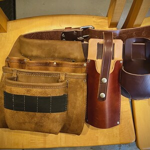Timber Framing Tool Belt - Contractor Tool Bags - Handmade Full Grain ...