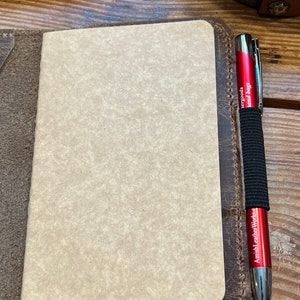 Leather Field Notes Holder, Custom Buffalo Leather, Handmade Tablet ...