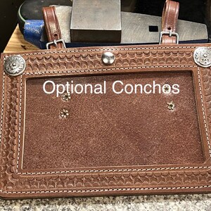 Leather Horse Show Number Holder for Saddle, Livestock Exhibitor ...