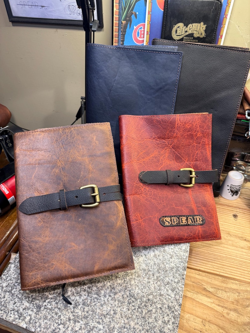 Leather Bible Cover, Personalized, Handmade American Bison, Amish Made ...