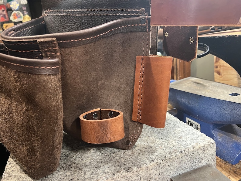 Leather Nail Apron Tool Belt, Amish Style Nail Bag, Handmade, Made in ...