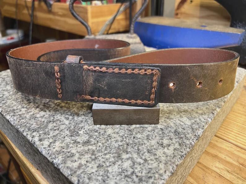 Guitar Player No Scratch Leather Belt, Musician Scratchless, Made in ...