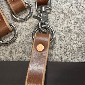 Leather D Ring Loops for Belts / Suspender Loops Set of 4, Belt Loop ...