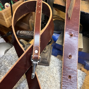 Leather Back Cinch Set Complete With Billets for Saddle, Full Grain ...