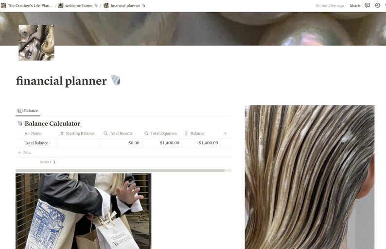 Ultimate Notion Creative Planner Digital Photographer Planner Notion Artist Planner Notion ...