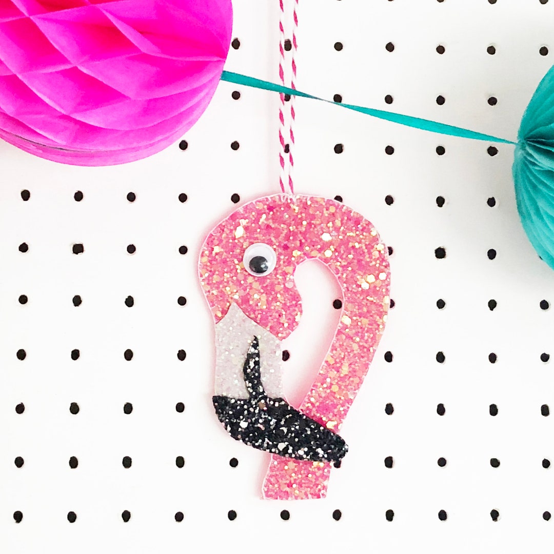 Pink Flamingo Decoration, Flamingo Christmas Decoration, Kitsch ...