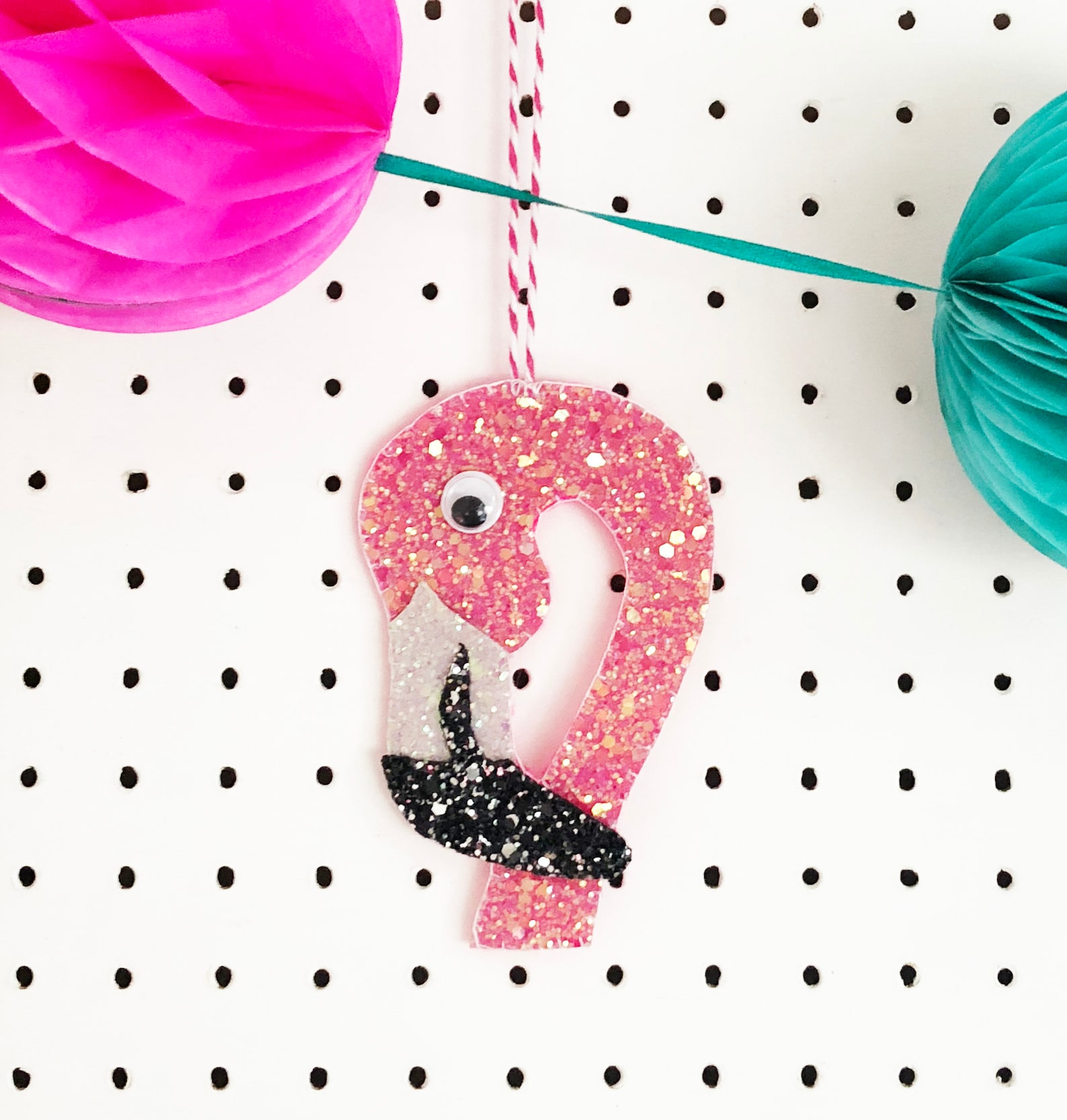 Pink Flamingo Decoration, Flamingo Christmas Decoration, Kitsch ...