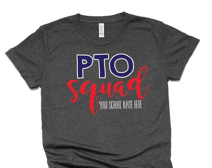 Pta Shirt Pto Shirt Pta Squad Pto Squad Shirt for Pto Parent School ...