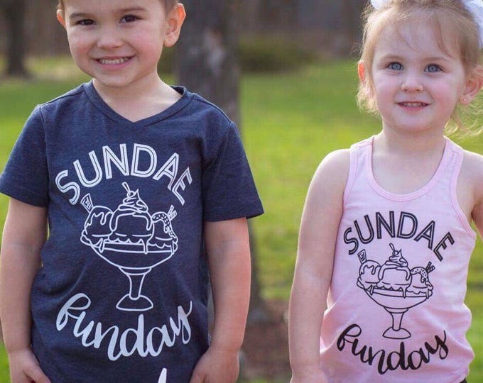 Sundae Funday, Sunday Tshirt, Sunday Shirt, Sundae Shirt, Sundae Tshirt ...