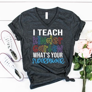 I Teacher Kindergarten What's Your Superpower Kinder - Etsy