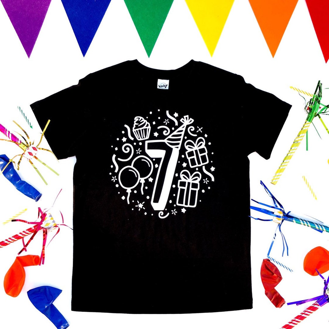 Seventh Birthday Shirt 7th Birthday Shirt Seven Birthday - Etsy