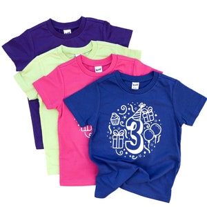 Third Birthday Shirt 3rd Birthday Shirt 3 Years Old - Etsy
