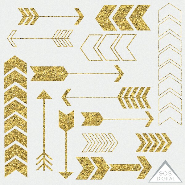 Glitter Arrows - Etsy