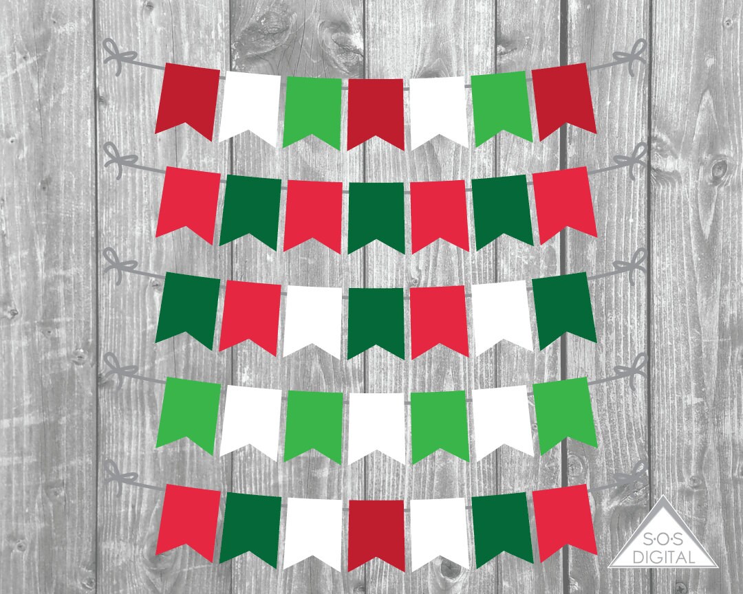 Christmas Banner, Holiday Banner, Christmas Banner Clipart, Printable ...