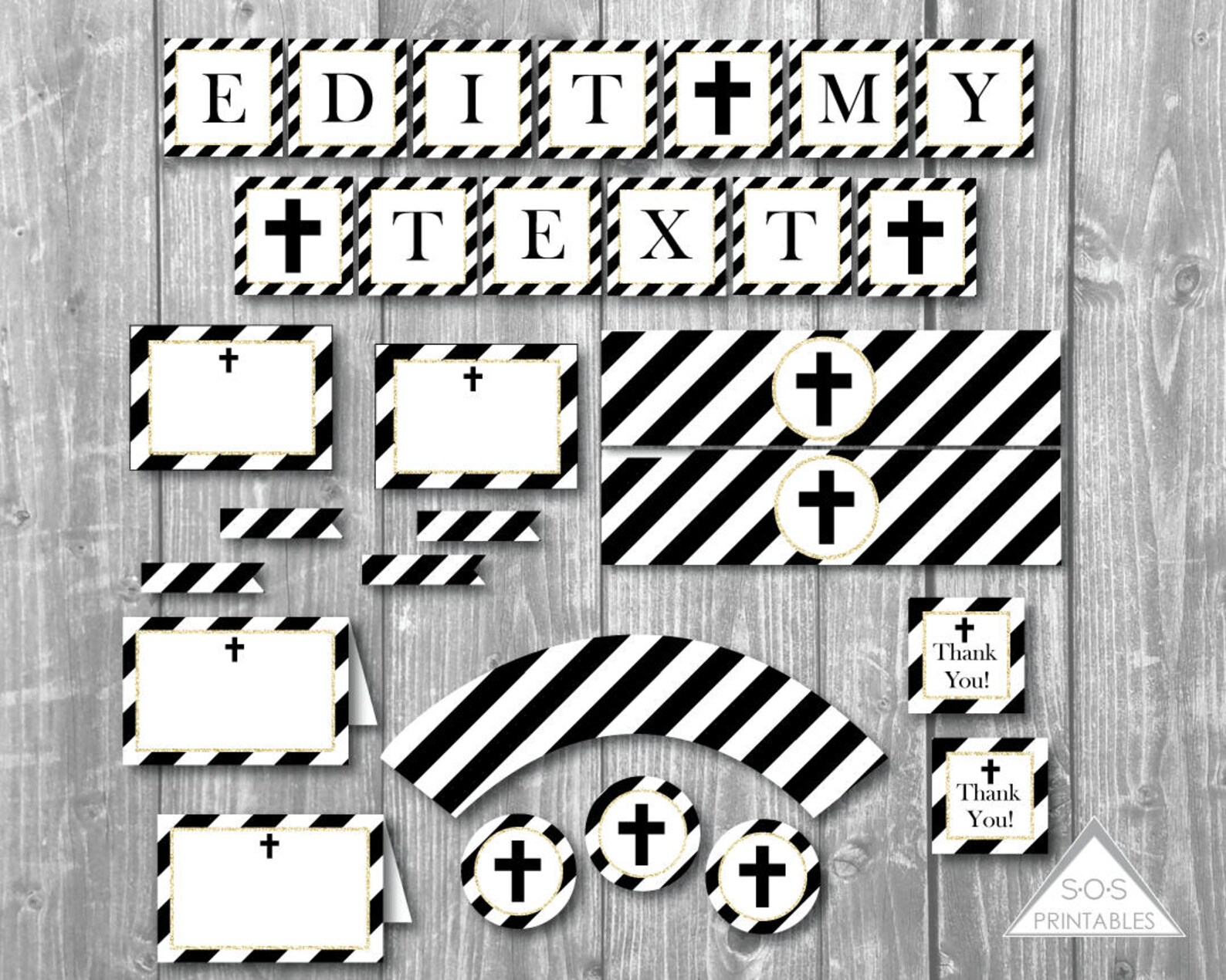 Complete Party Template Kit, PDF Files, Start Your Own Printable Party ...