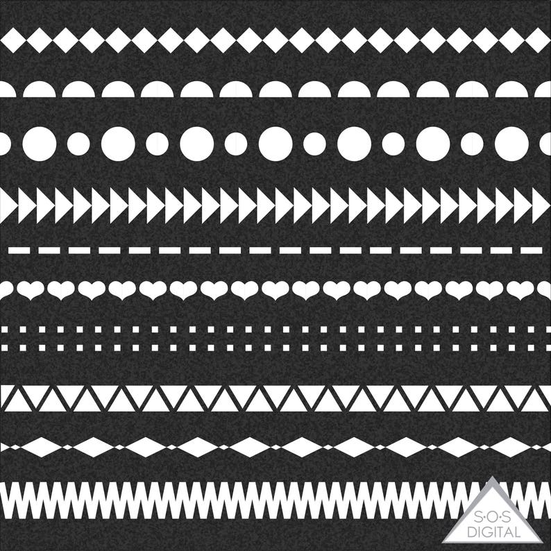 Bordes digitales, bordes geométricos, borde de 12 pulgadas, marco ...