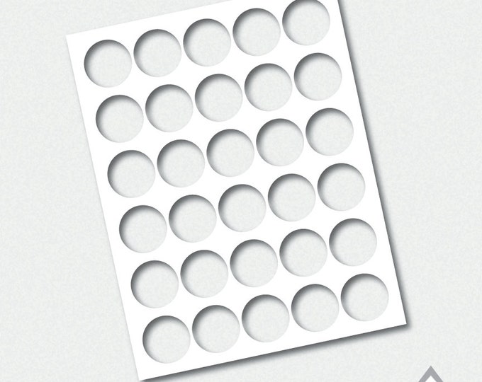 1.5 Inch Circle Template, Party Printable Template, PNG Template File ...
