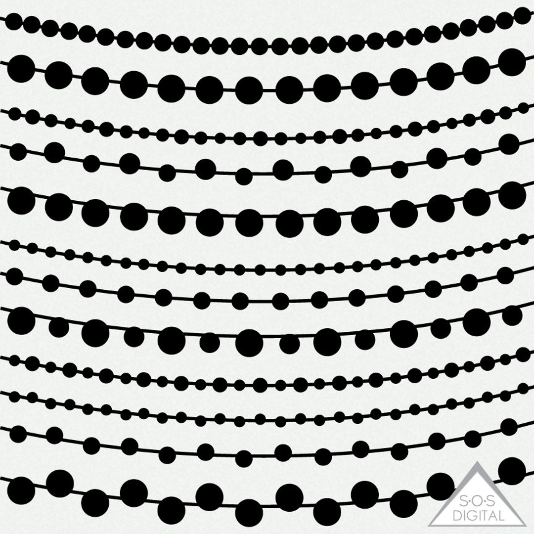 String Lights Clipart, Light Strings, Black Light Strings, PNG Lights ...