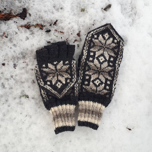 Mens Wool Mittens - Etsy