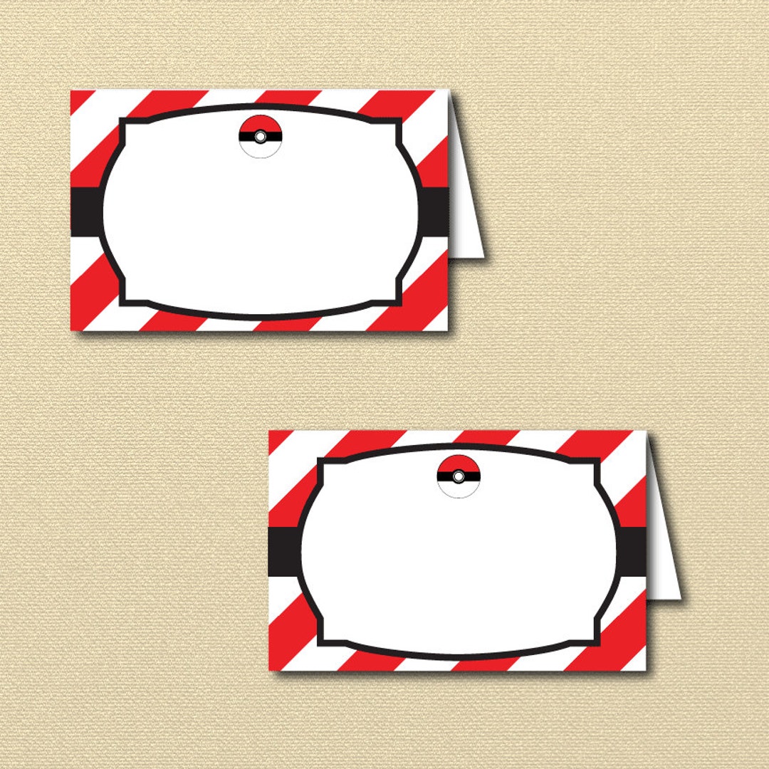 Pokemon Party Printables Pokeball Labels Stickers Pokémon - Etsy