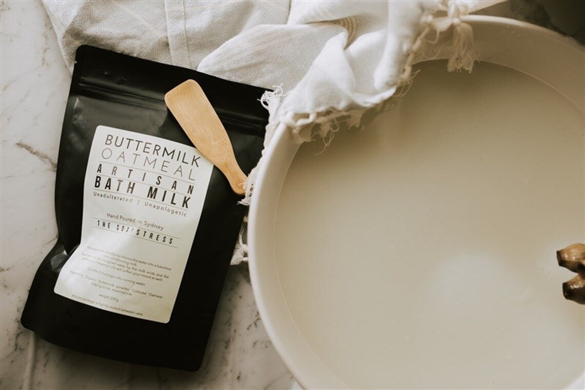 Bath Milk Colloidal Oatmeal Buttermilk Lavender Essential - Etsy