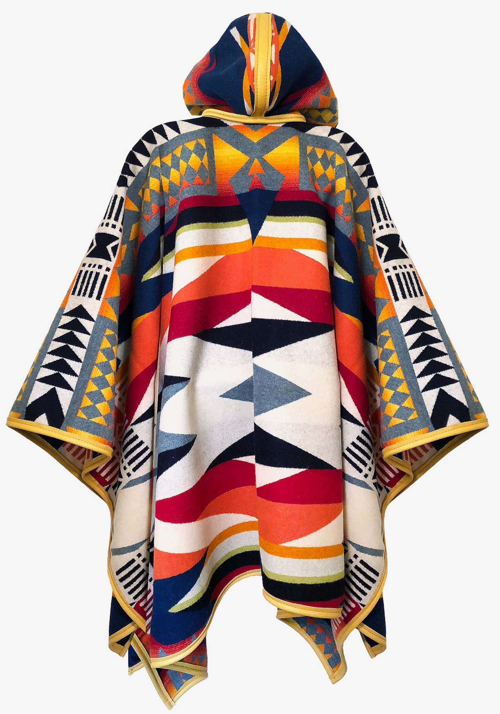 Riding Poncho in Fire Legend Full Leather Trim - Etsy Canada