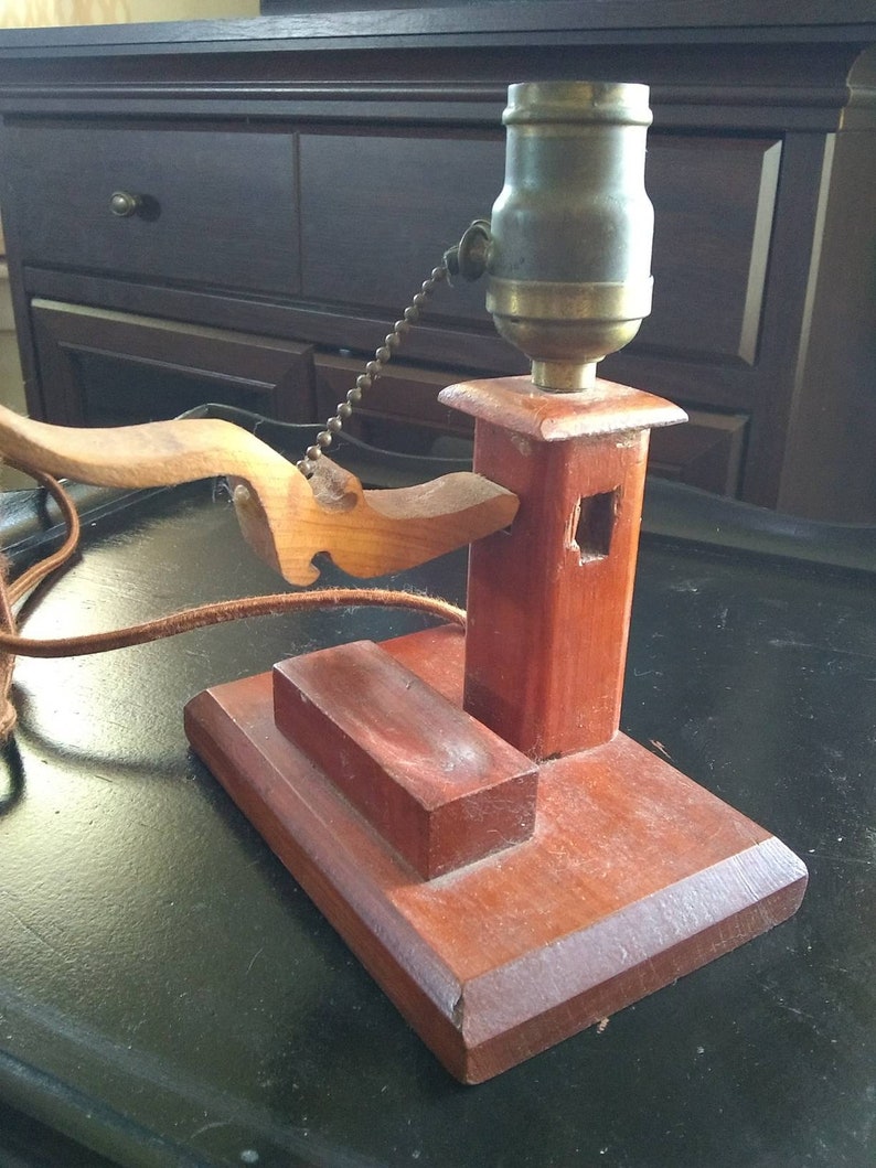 Vintage Wood Hand Water Pump Lamp Well Pump Wishing Well Lamp - Etsy