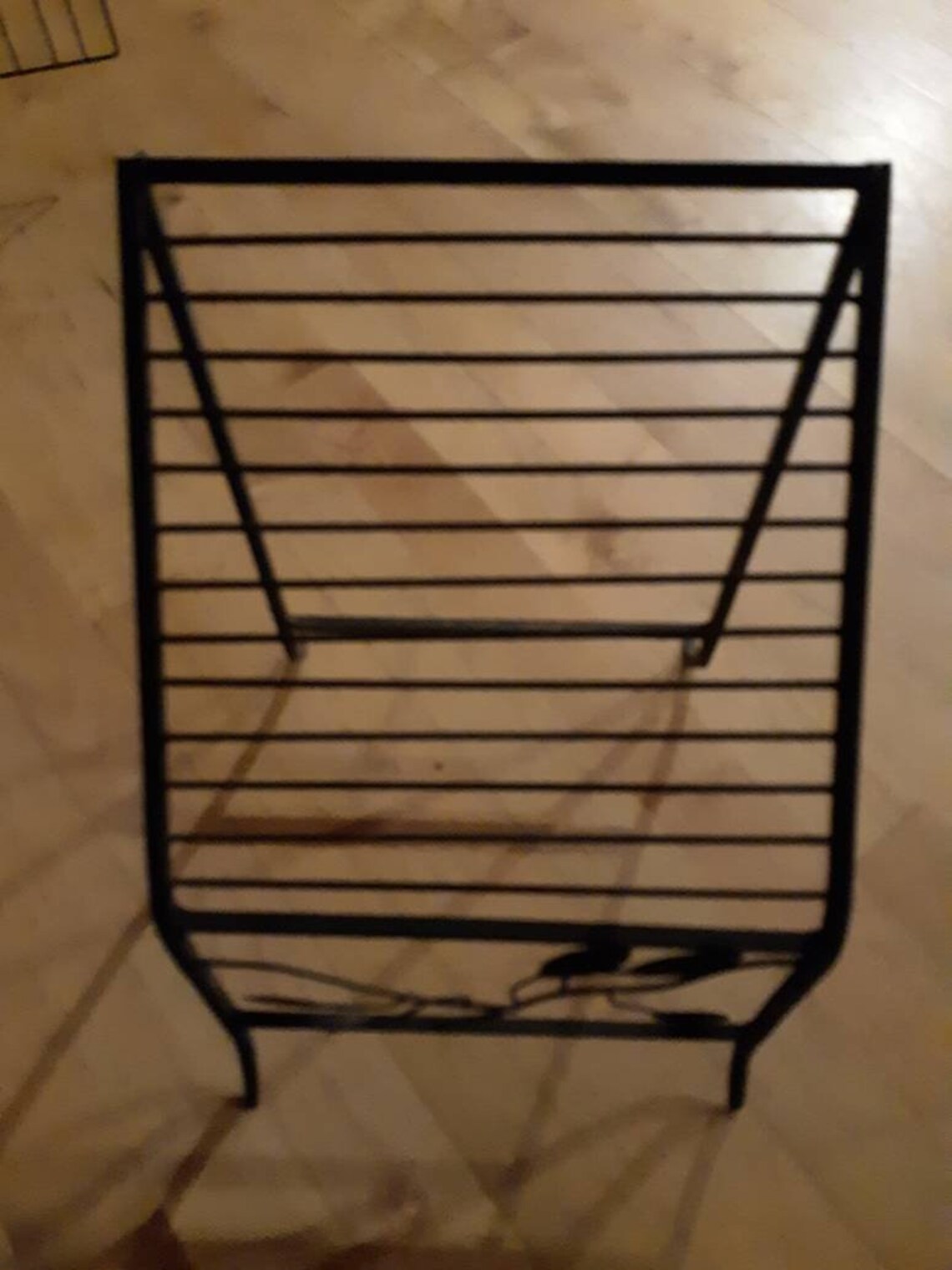 Vintage Wrought Iron Magazine Rack Magazine Storage Newspaper | Etsy