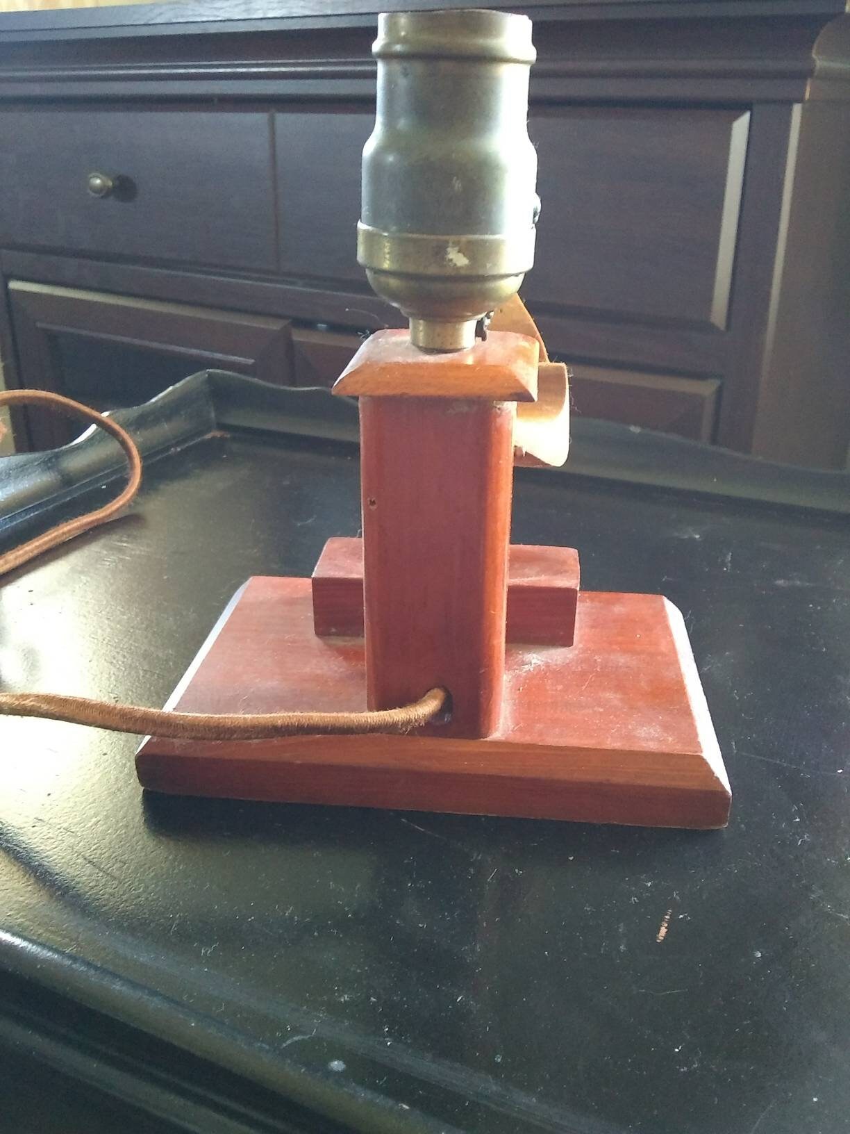 Vintage Wood Hand Water Pump Lamp Well Pump Wishing Well Lamp | Etsy