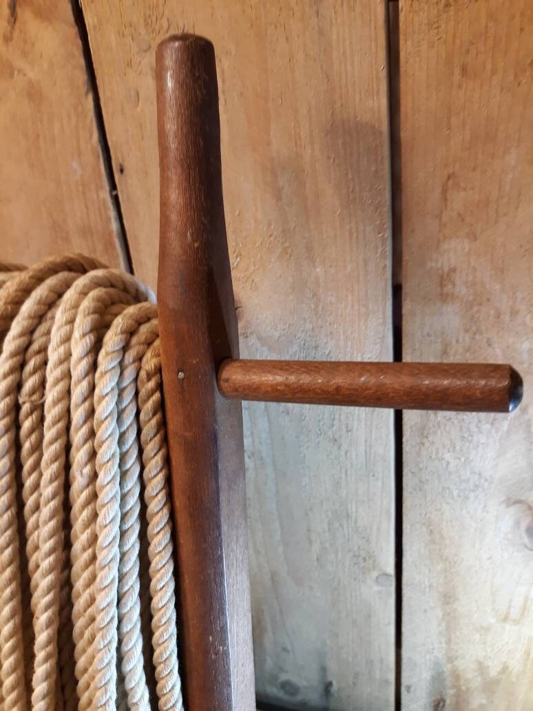 Vintage Wood Rope Winder Rope Holder Garden Winder Reel Winder | Etsy