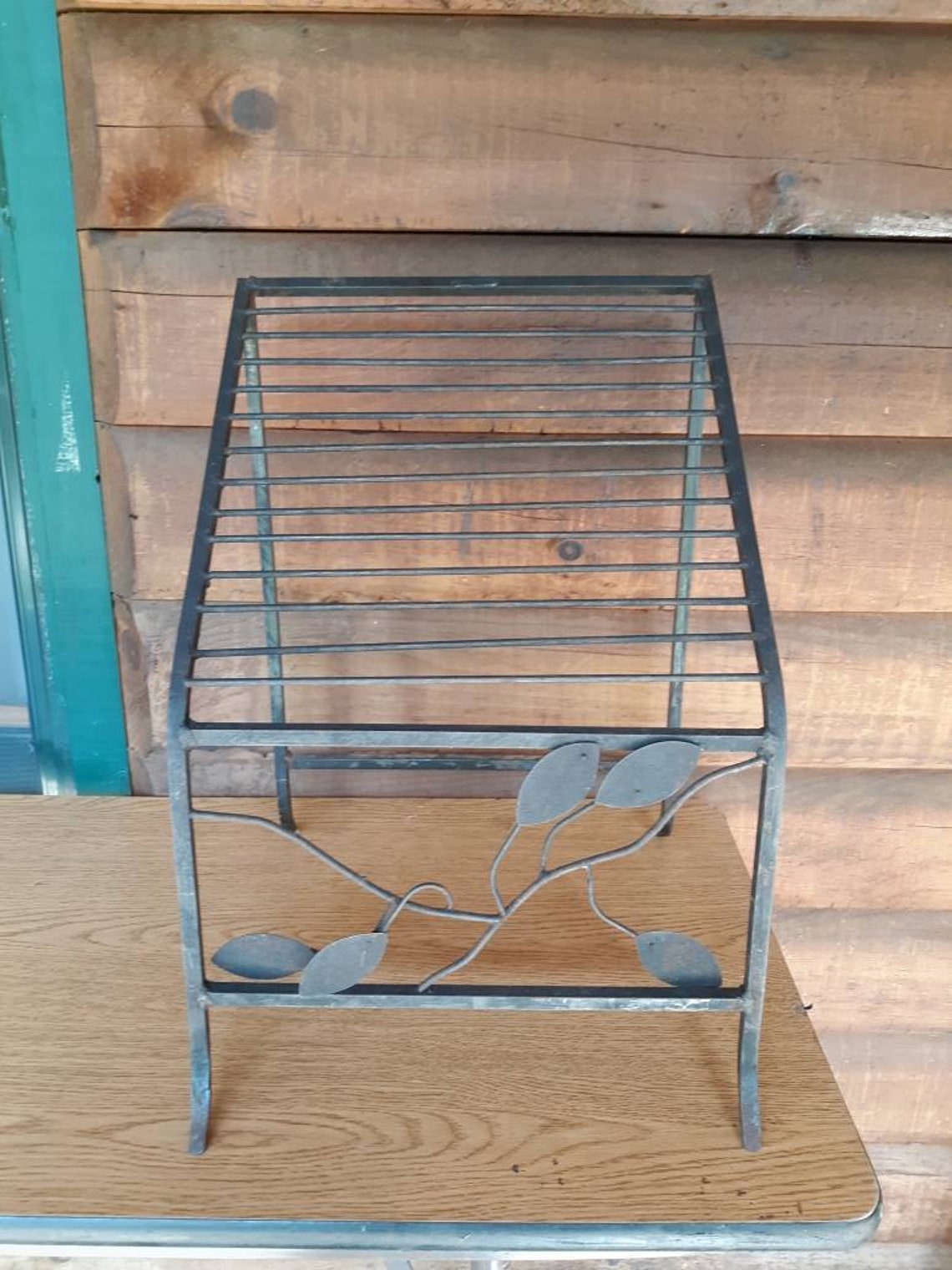 Vintage Wrought Iron Magazine Rack Magazine Storage Newspaper | Etsy