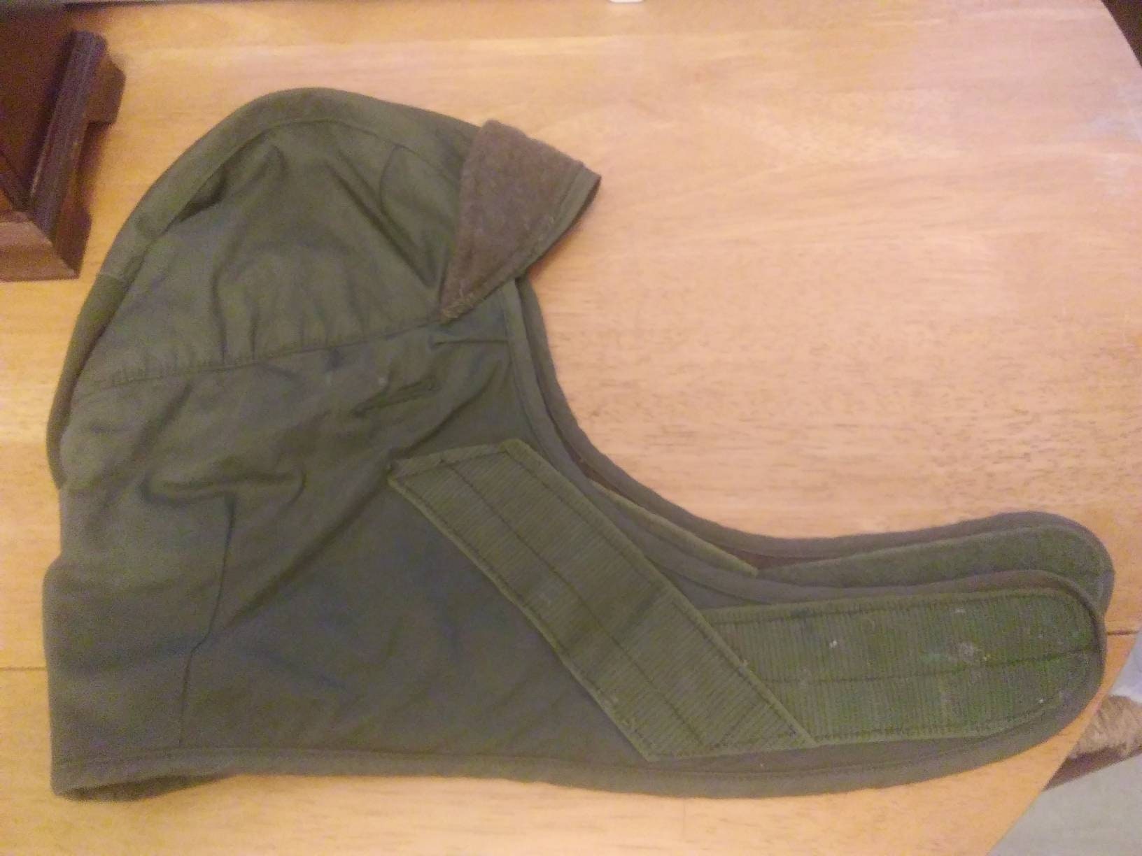 Vintage Army Green Cap Cold Weather Insulating Helmet Liner Military ...