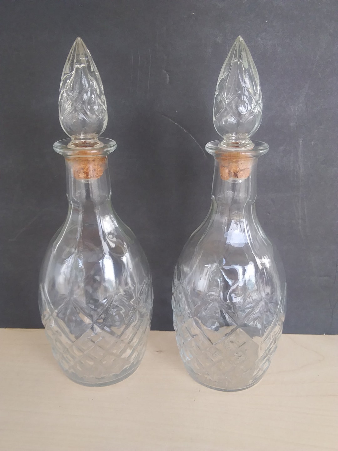 Vintage Glass Liquor Decanter Set: London Winery, 1967 - Etsy