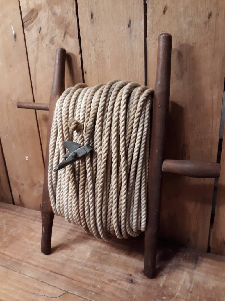 Vintage Wood Rope Winder Rope Holder Garden Winder Reel Winder | Etsy