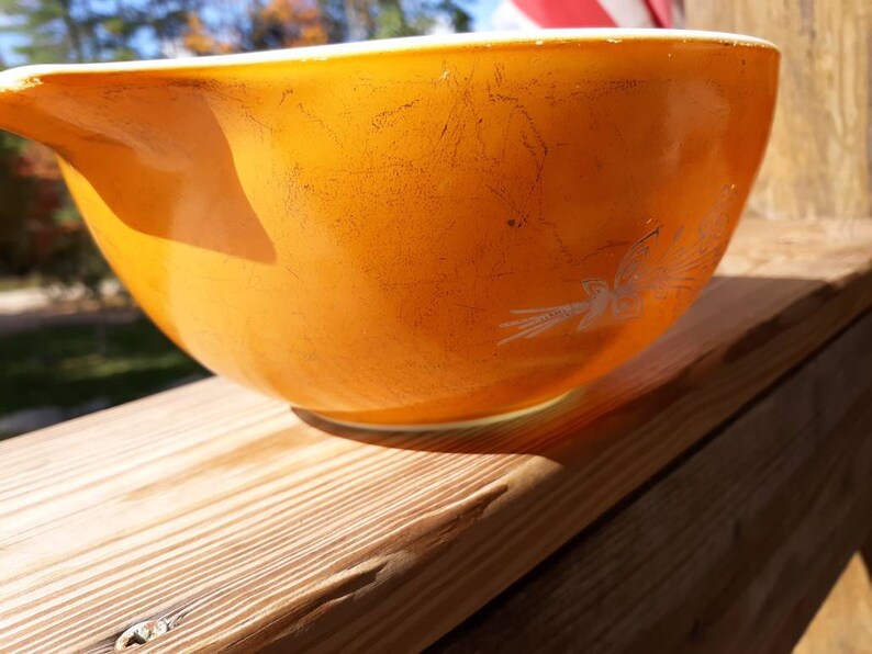 Vintage Pyrex Butterfly Gold Casserole Dish 442 Bakeware | Etsy