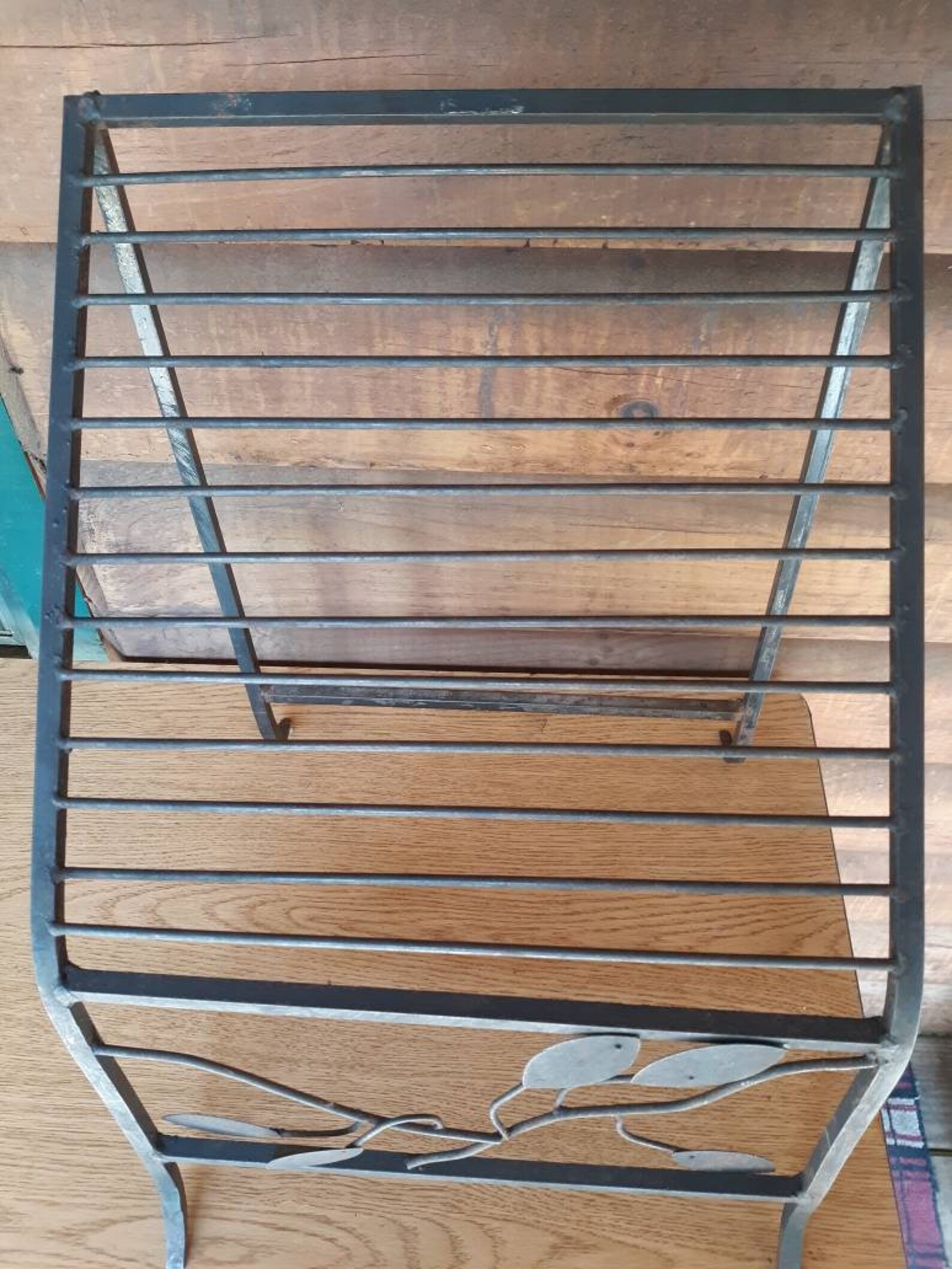 Vintage Wrought Iron Magazine Rack Magazine Storage Newspaper | Etsy